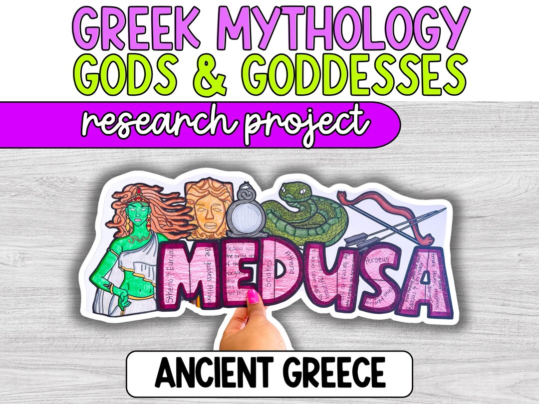 Medusa, Ancient Greek God and Goddesses, Greek Mythology Project ...
