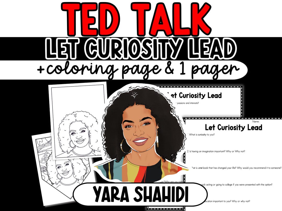 Ted Talk | Yara Shahidi Let Curiosity Lead, Leadership Activities, SEL ...