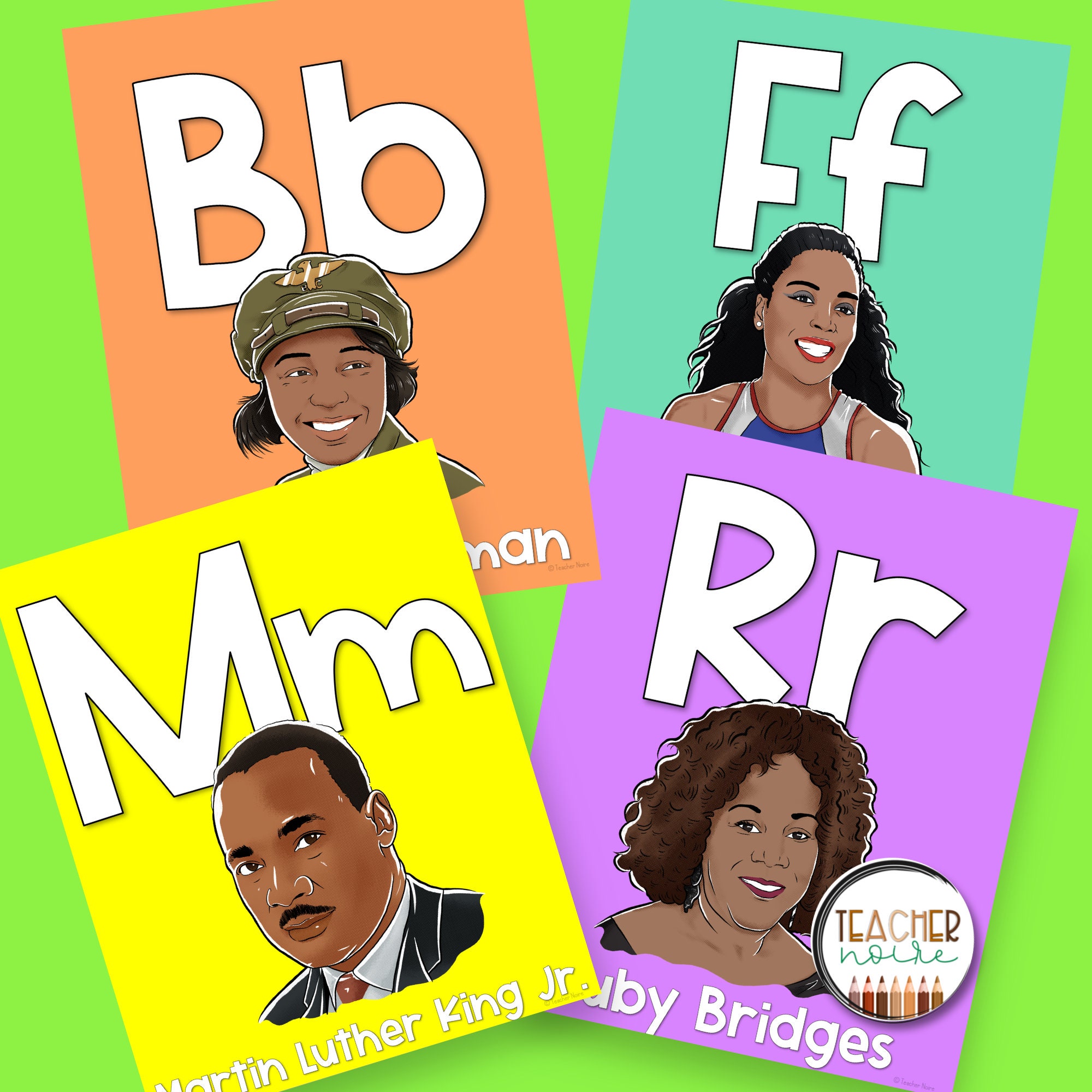 Black History Month Bulletin Board, Black History Month Alphabet Poster ...