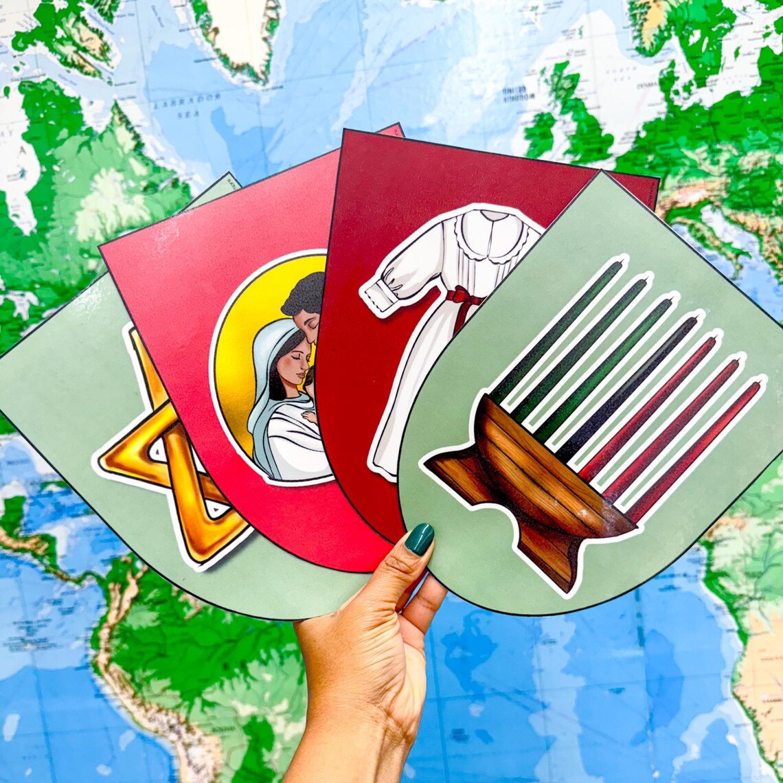 Winter Holidays Around the World | Bulletin Board, Kwanzaa, Hanukkah ...