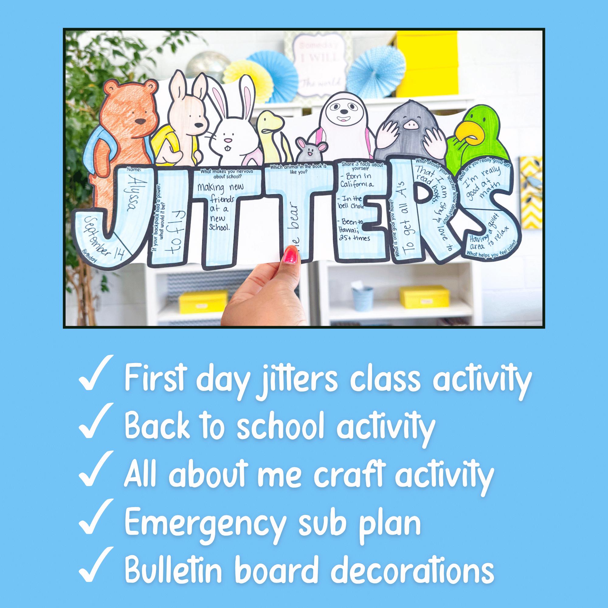 First Day Critter Jitters, All About Me Craft, Beginning of Year Week ...