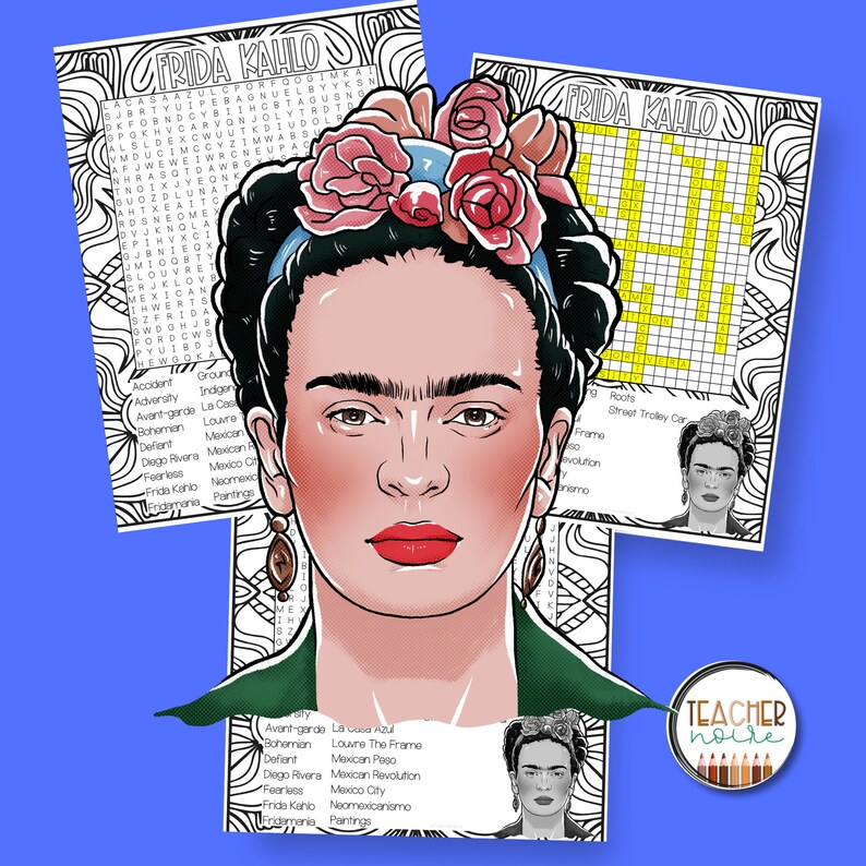 Búsqueda De Letras De Frida Kahlo, Actividad De Frida Kahlo, Frida ...