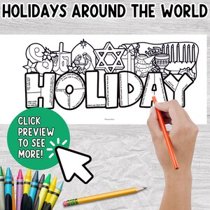 Winter Holidays Around the World, Winter Decor, Classroom Decoration ...