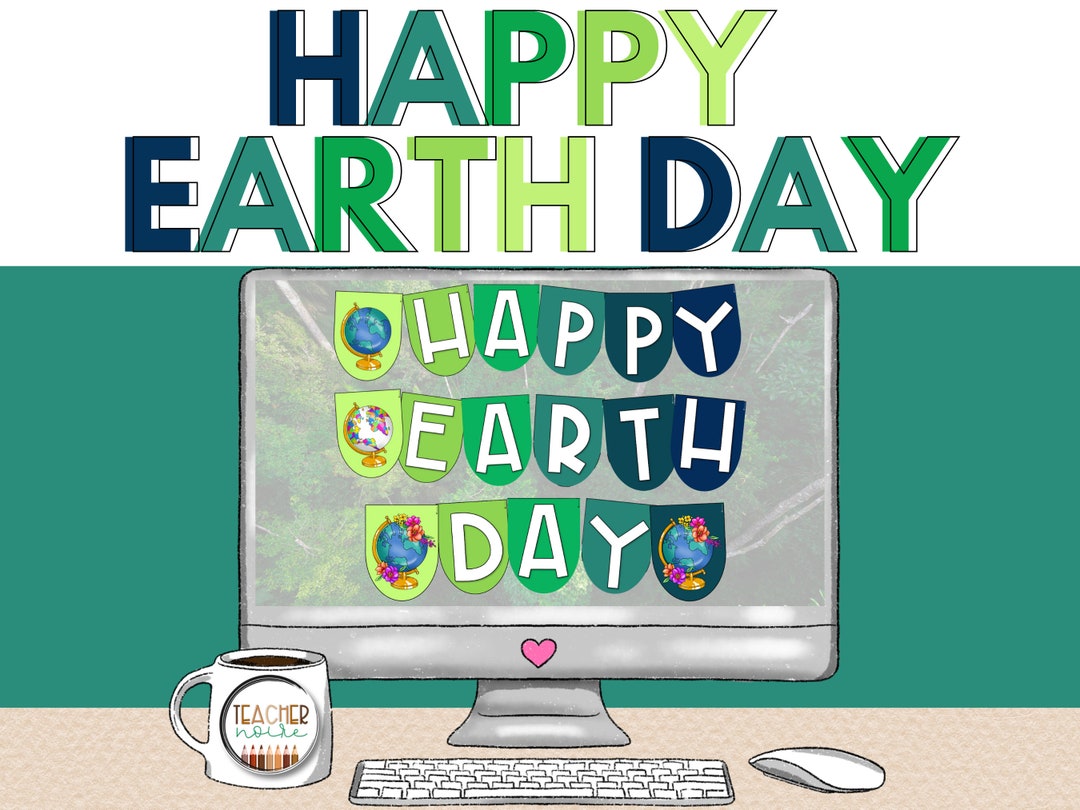 Earth Day Banner Printable, Earth Day Bulletin Board, Earth Banner ...