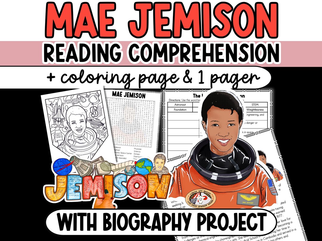 Mae Jemison, Black History Month Craft, Reading Passage, Famous Black ...