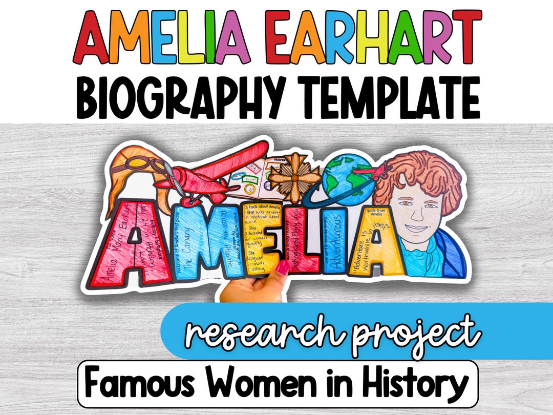 Amelia Earhart Biography, Women's History Month Project, Research ...