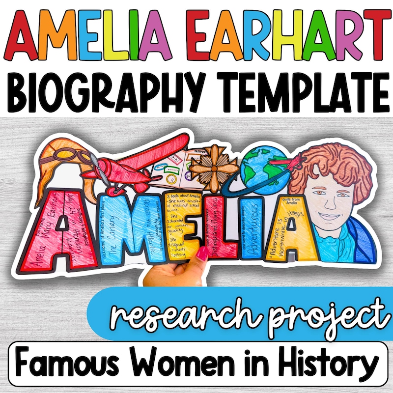 Amelia Earhart - Etsy