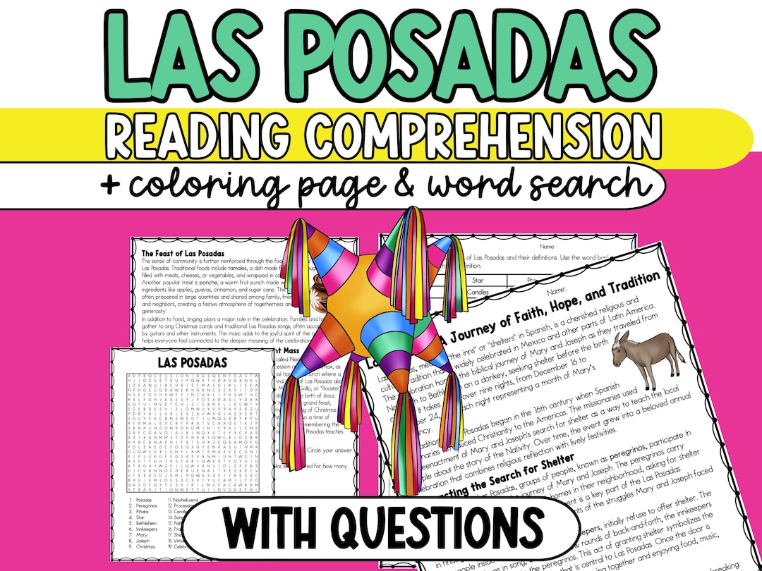 Las Posadas Reading Comprehension, Feliz Navidad, Winter Latinx, Winter ...