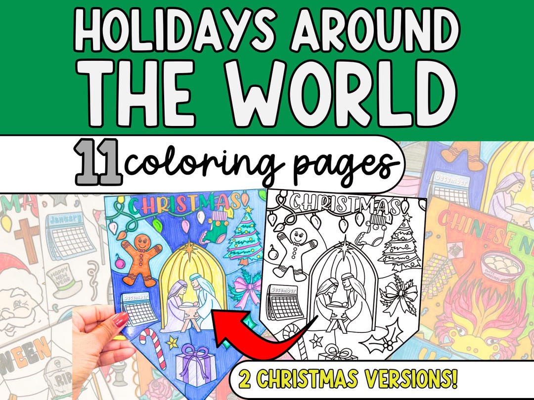 Holidays Around the World Coloring Pages, Holiday Decor, Los Posada ...