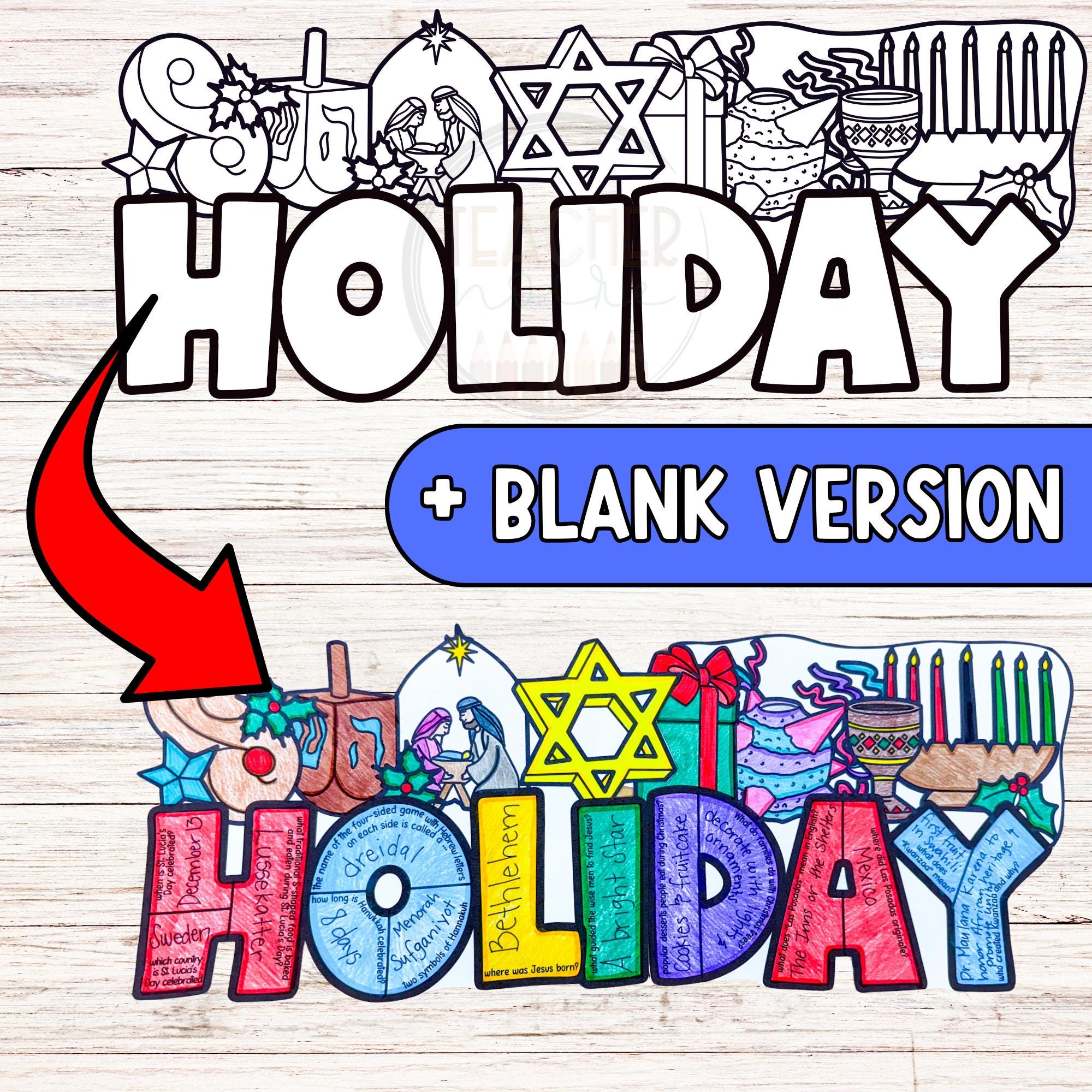 Winter Holidays Around the World, Winter Decor, Classroom Decoration ...