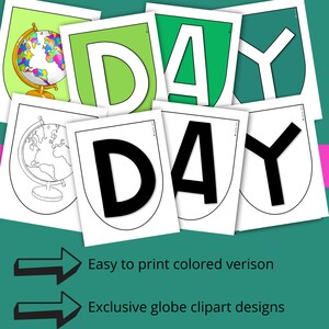 Earth Day Banner Printable, Earth Day Bulletin Board, Earth Banner ...