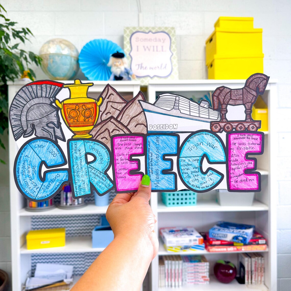 Ancient Greece Project, Middle School, Research Project, Greek ...