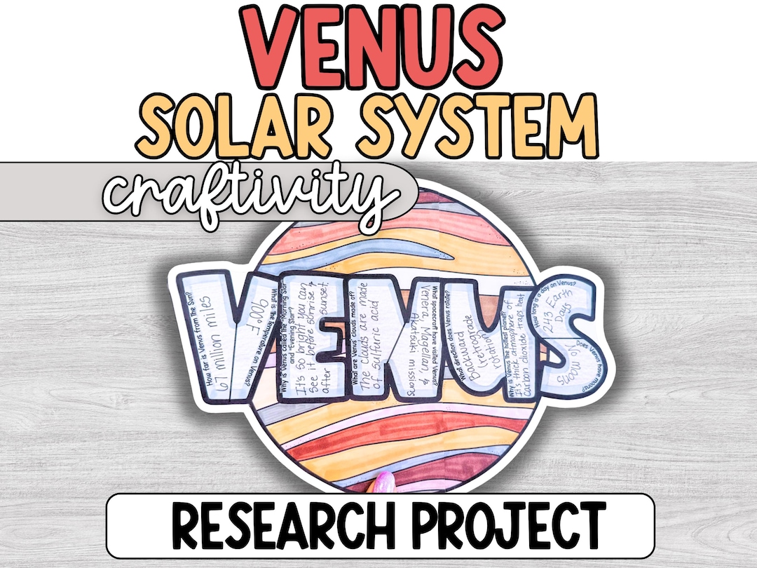 All About Venus Craft, Solar System Project, Planets Coloring Page ...