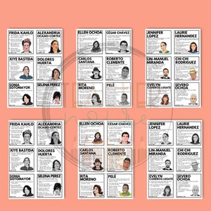 Pocket Chart Calendar Cards, Hispanic History Month Cards, Classroom ...