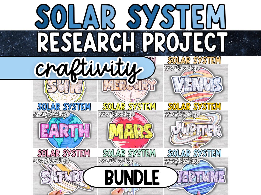 Solar System Craft Project, Planet Coloring Page, Science Project ...