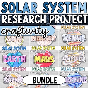 Solar System Craft Project, Planet Coloring Page, Science Project ...