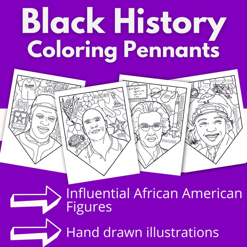 Activities for Black History Month, Black History Coloring Pages Sheets ...