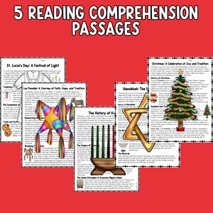 Winter Holidays Around the World Activities, Reading Passage, Word ...