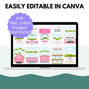 Canva Templates for Pinterest , Teacher Pinterest Pin Templates for ...