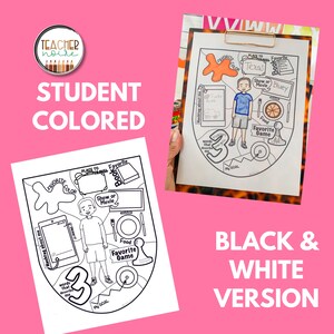 All About Me Printable Coloring Pages, All About Me Pennant, All About ...