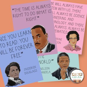 African American Historical Figure Poster, Black History Month Bulletin ...