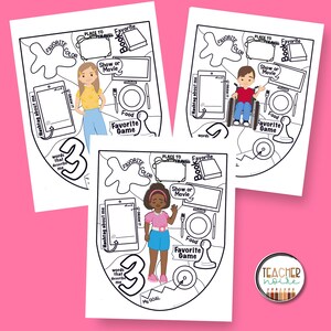 All About Me Printable Coloring Pages, All About Me Pennant, All About ...