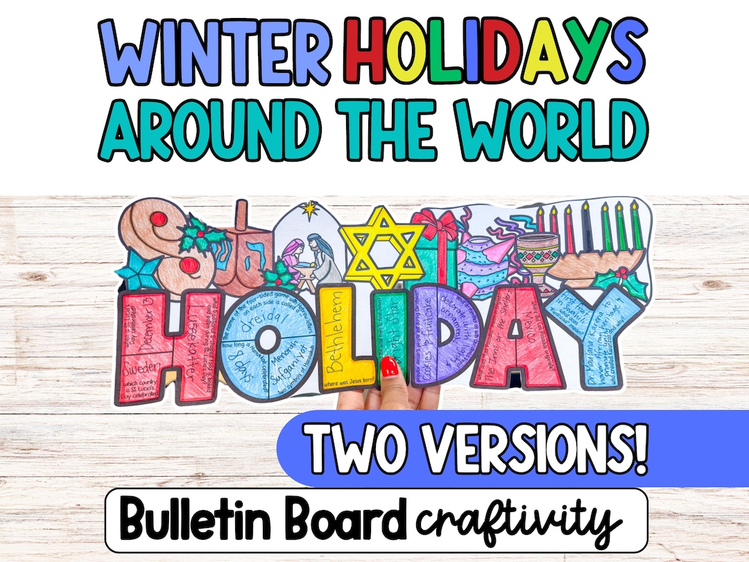 Winter Holidays Around the World, Winter Decor, Classroom Decoration ...
