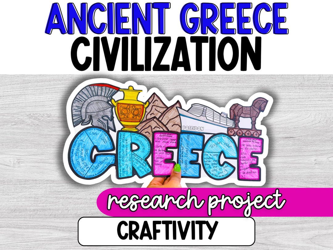 Ancient Greece Project, Middle School, Research Project, Greek ...