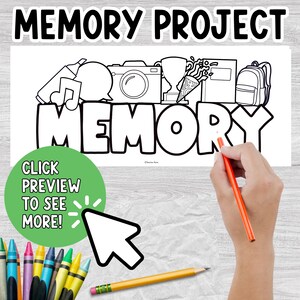 End of Year Reflection Memory, Last Week of School Project Activity ...