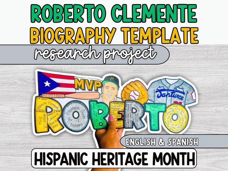 Roberto Clemente, Famous Athletes, Baseball, Biography Template ...