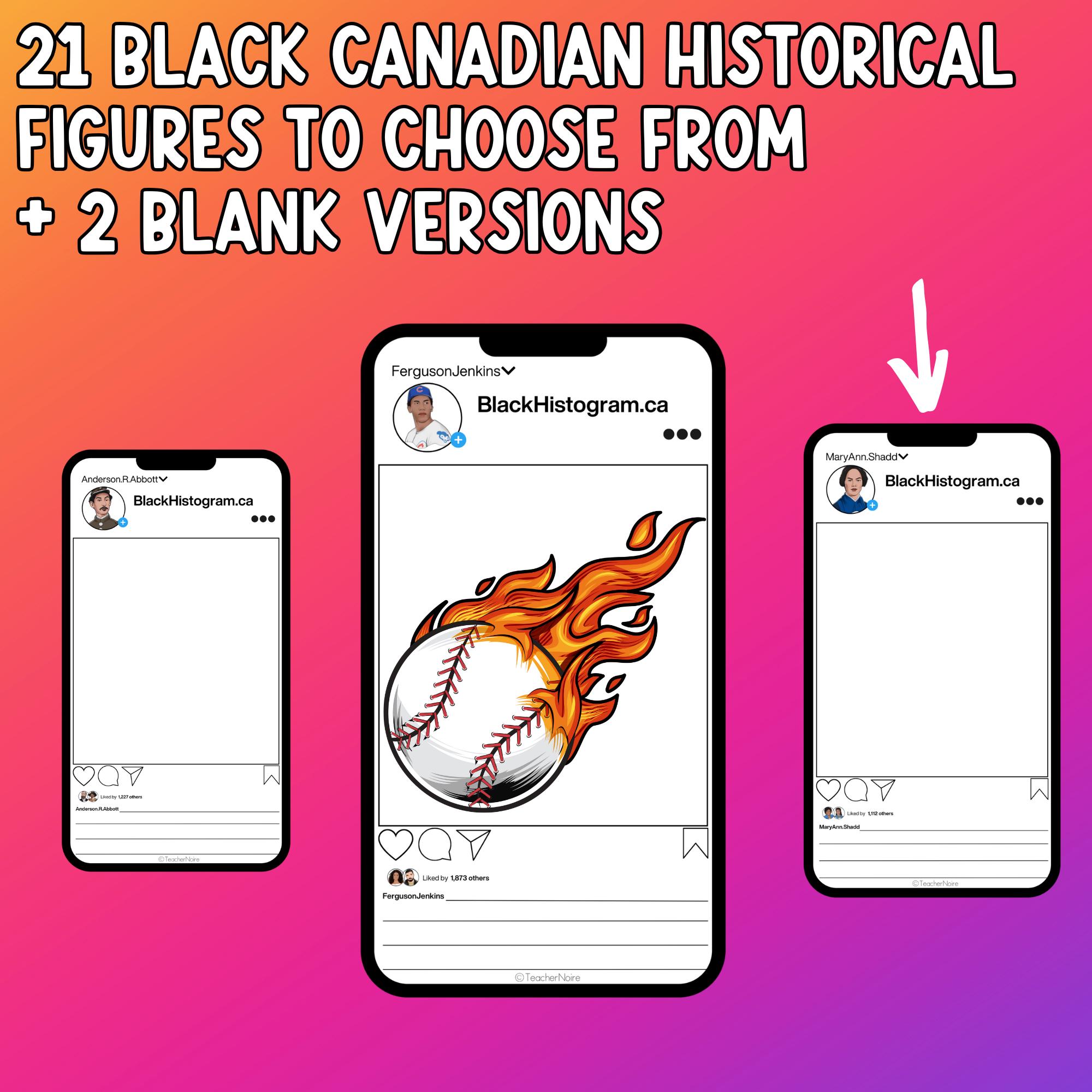 Canadian Black History Month, Bulletin Board, Posters, Middle School ...