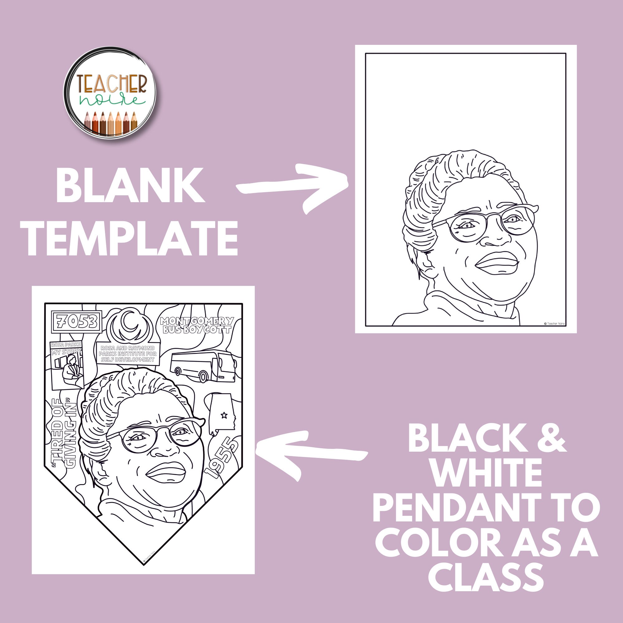 Women's History Month Bulletin Board, Rosa Parks Project, One Pager ...