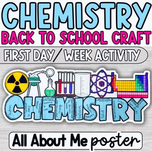 Intro to Chemistry, All About Me Craft, First Day Week Activities ...