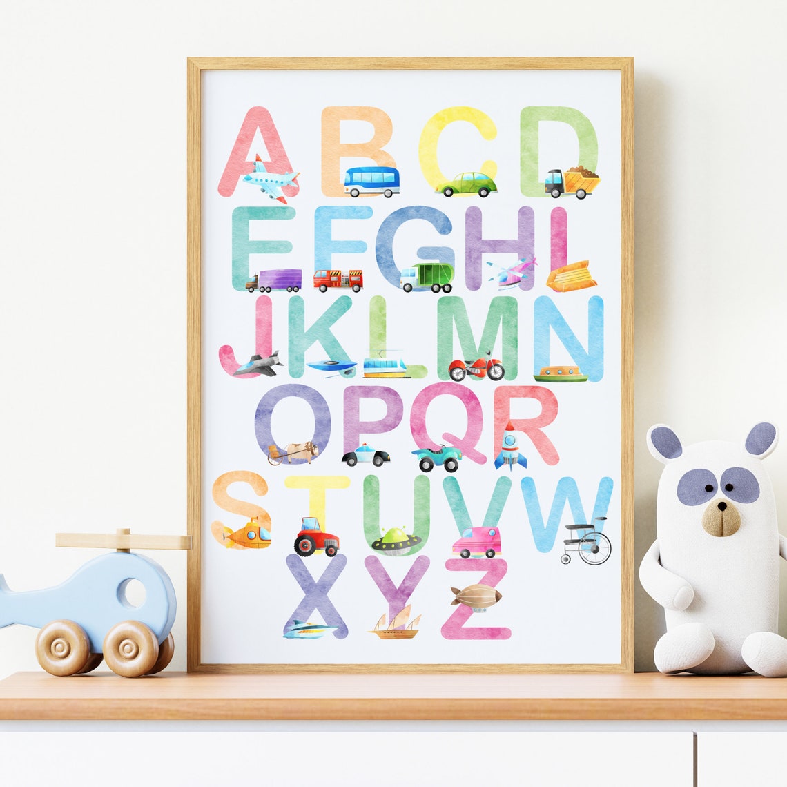 A-Z Transportation Letter Font Vehicles Alphabet Font Truck - Etsy