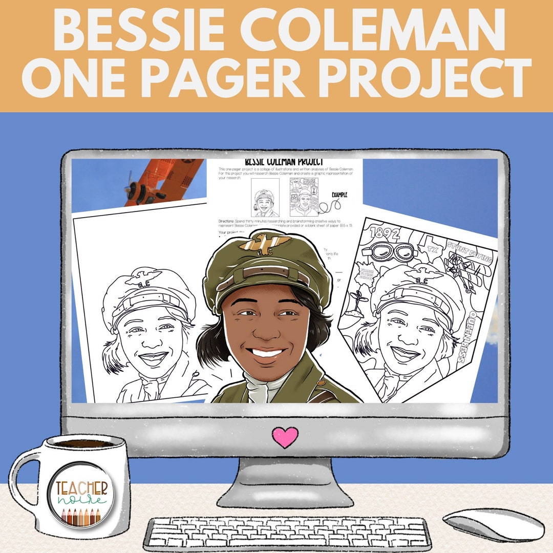 Women's History Month Bulletin Board, Bessie Coleman Biography, One ...