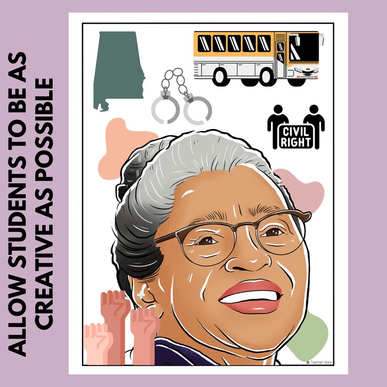 Women's History Month Bulletin Board, Rosa Parks Project, One Pager ...
