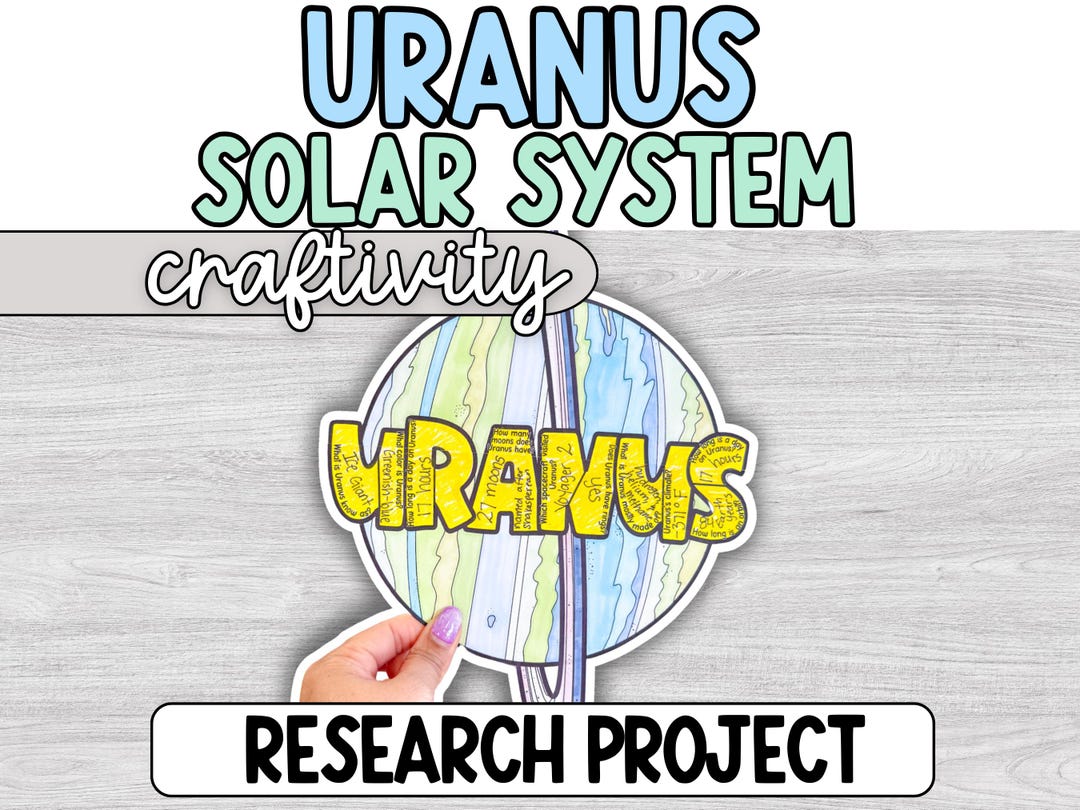 All About Uranus Craft, Solar System Project, Planet Coloring Page ...