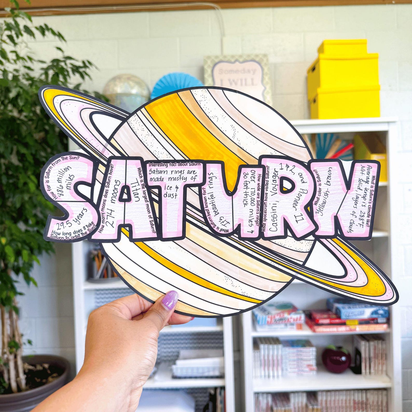 All About Saturn Craft, Solar System Project, Planet Coloring Page ...