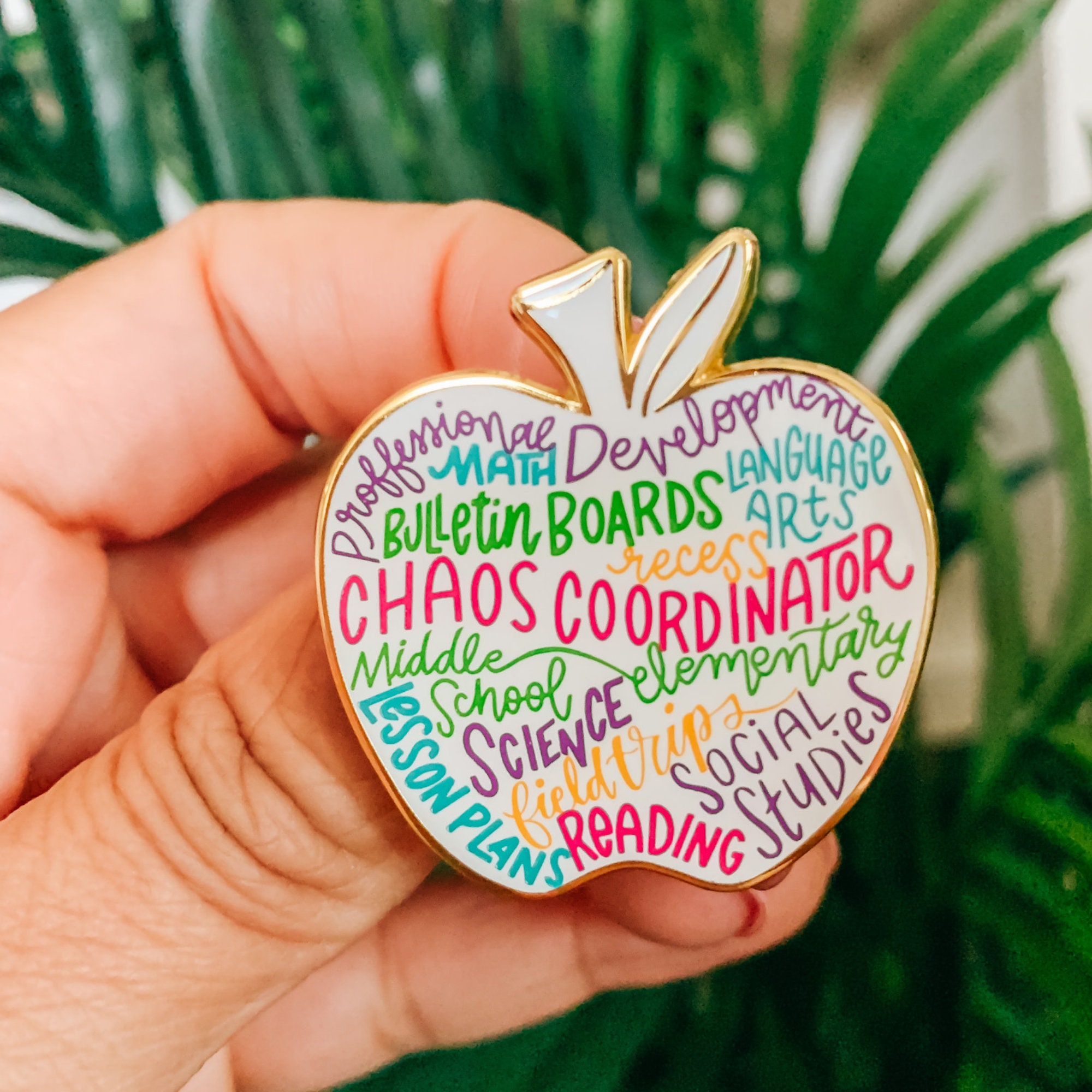 Teacher Life Apple Hard Enamel Teacher Pin Teacher Pins for - Etsy