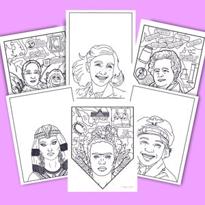 Activities for Women's History Month, Women's History Coloring Pennants ...
