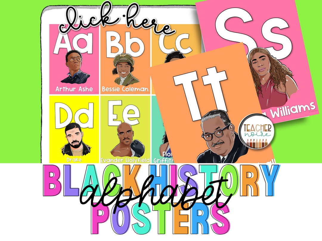 Black History Month Bulletin Board, Black History Month Alphabet Poster ...