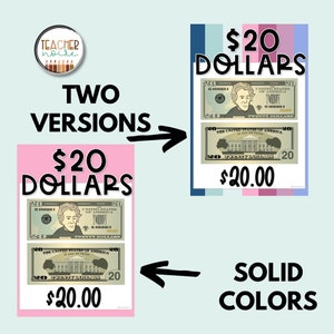 U.S. Currency Money Poster, Coin Poster, Bills Poster, Money Order ...