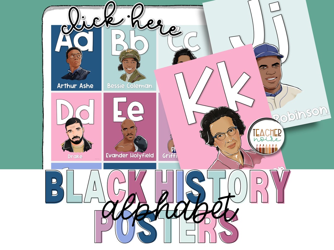 Black History Month Bulletin Board, Black History Month Alphabet Poster ...