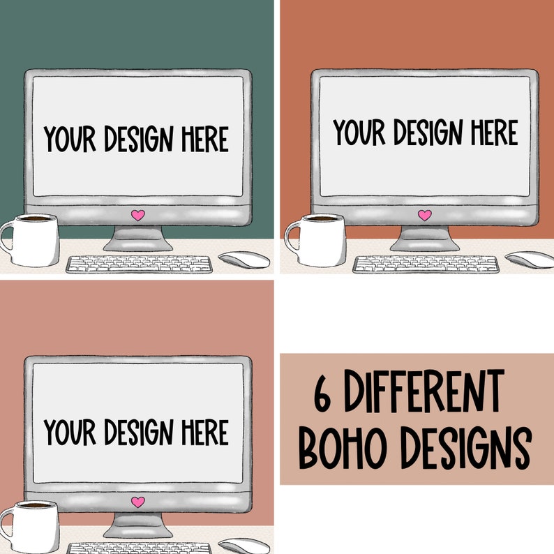 Canva Editable TPT Mockup Template Boho Themed Instagram for | Etsy