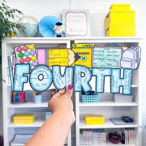 All About Me Craft, 4th Grade Back to School, Poster Worksheet, First ...