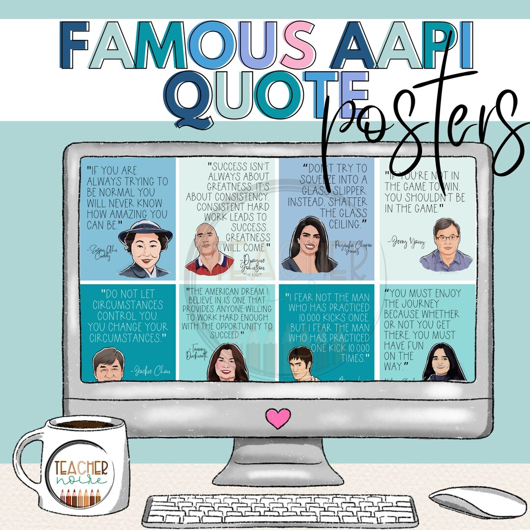 Asian and Pacific Islander History Month Posters, AAPI Bulletin Board ...