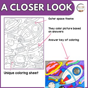 Adding & Subtracting Decimals, Color by Number, 5th 6th Grade Math ...