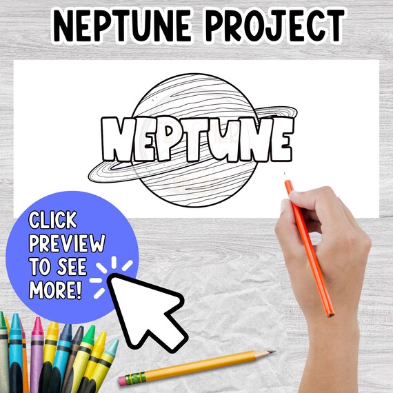 Neptune Coloring Page Space Crafts Neptune Coloring Pages