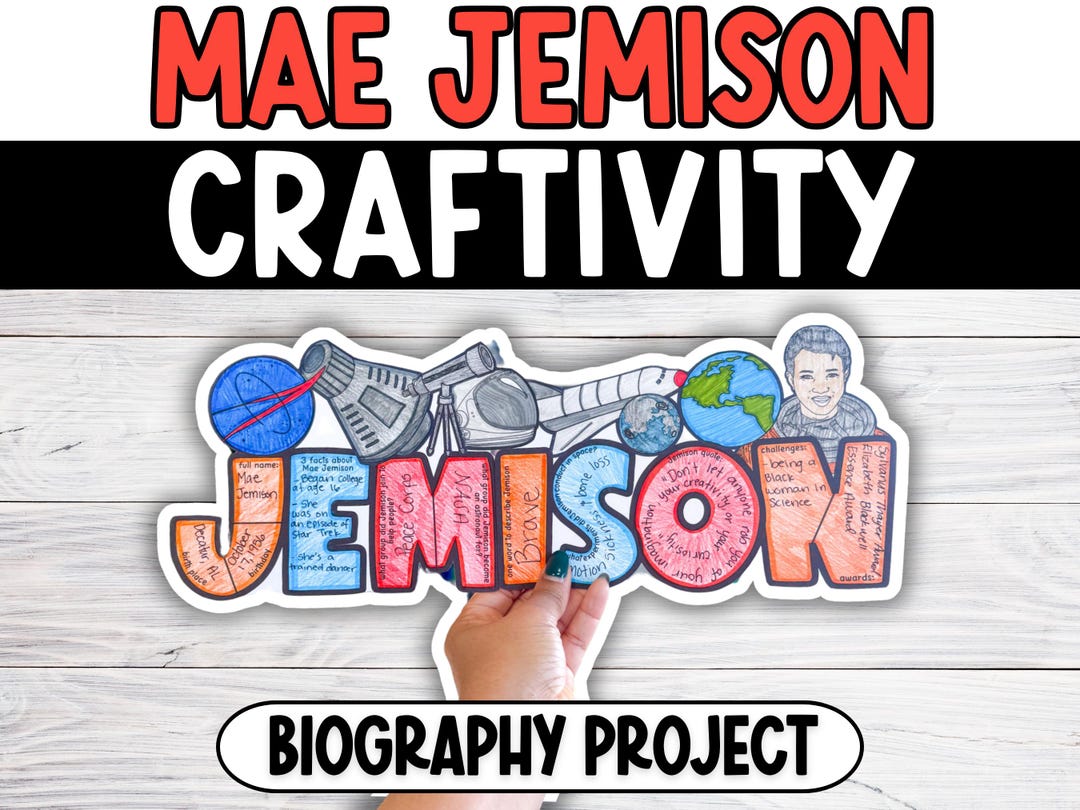 Mae Jemison Craft, Biography Project, Women in Science, Black History ...