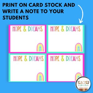 Hopes and Dreams Notes for Students, Message to a Students From Parents ...